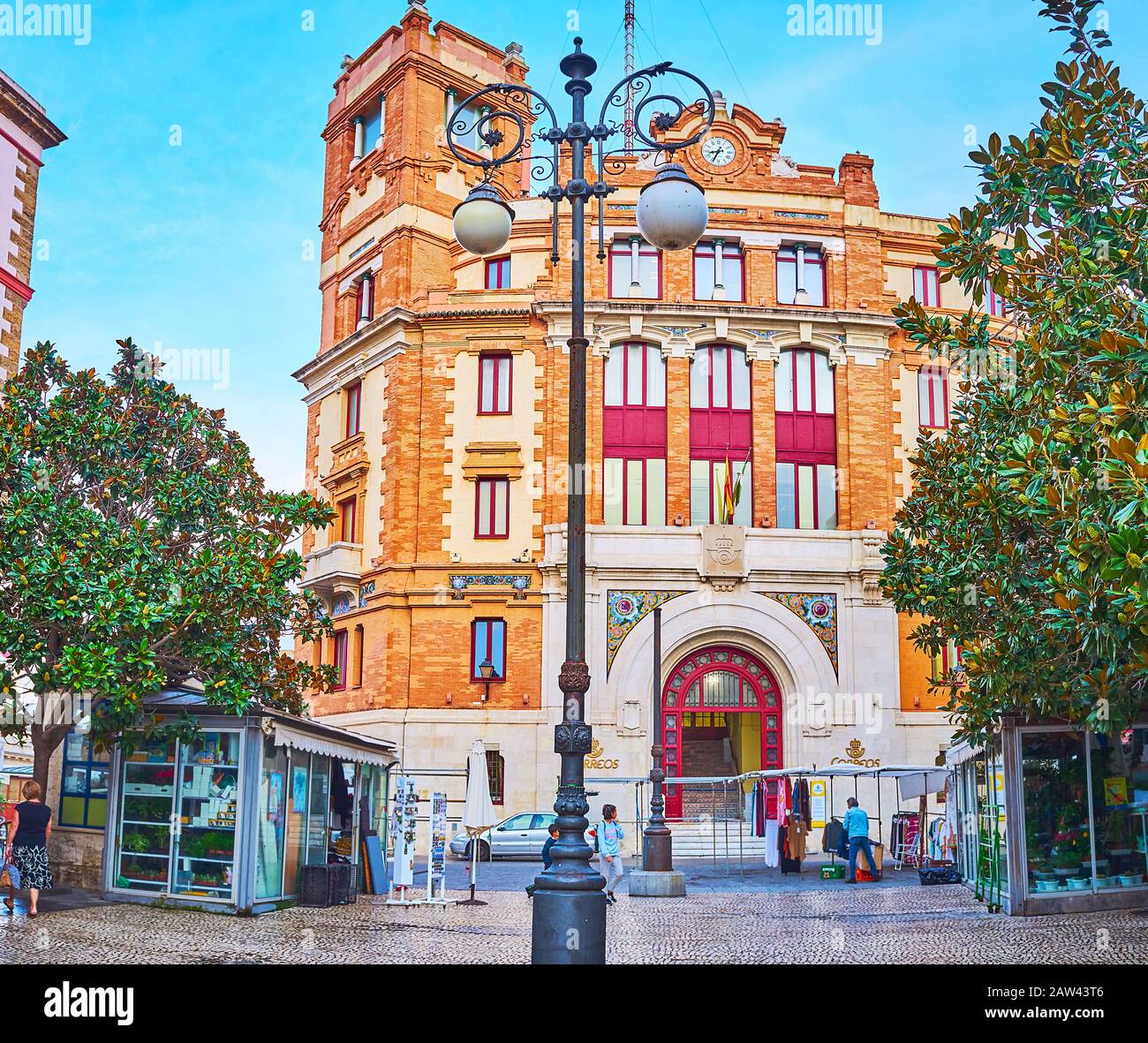 CADIZ, SPAIN - SEPTEMBER 20, 2019: The vintage Post Office building ...
