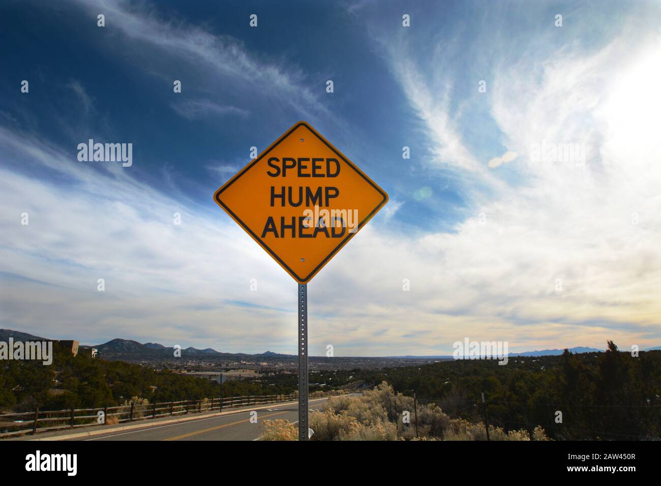 Hump road sign hi-res stock photography and images - Alamy