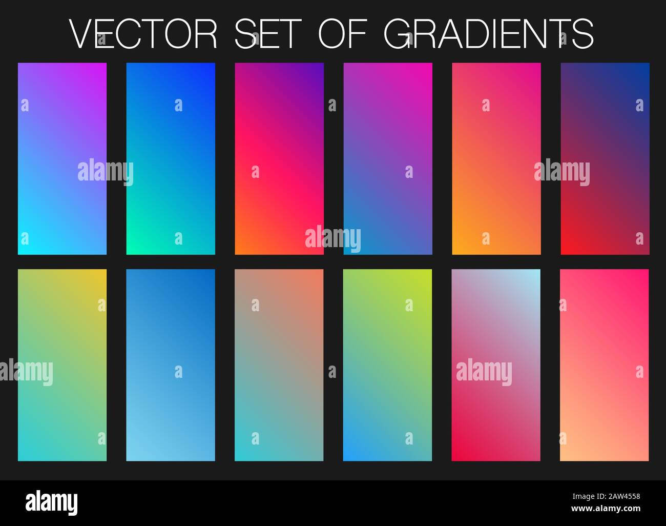Vibrant and smooth gradient soft colors for devices, pc's and modern ...
