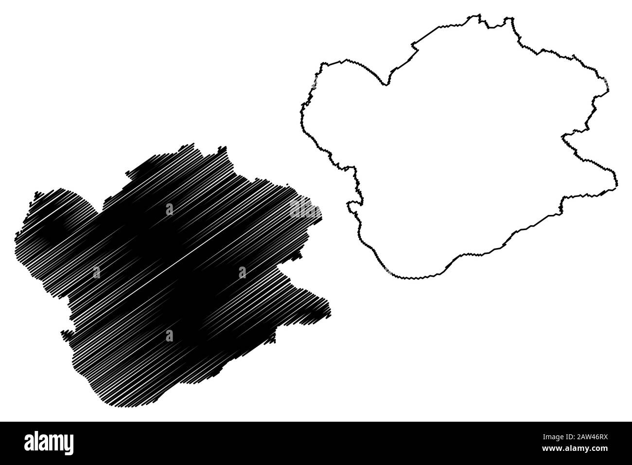 South Banat District (Republic of Serbia, Districts in Vojvodina) map ...