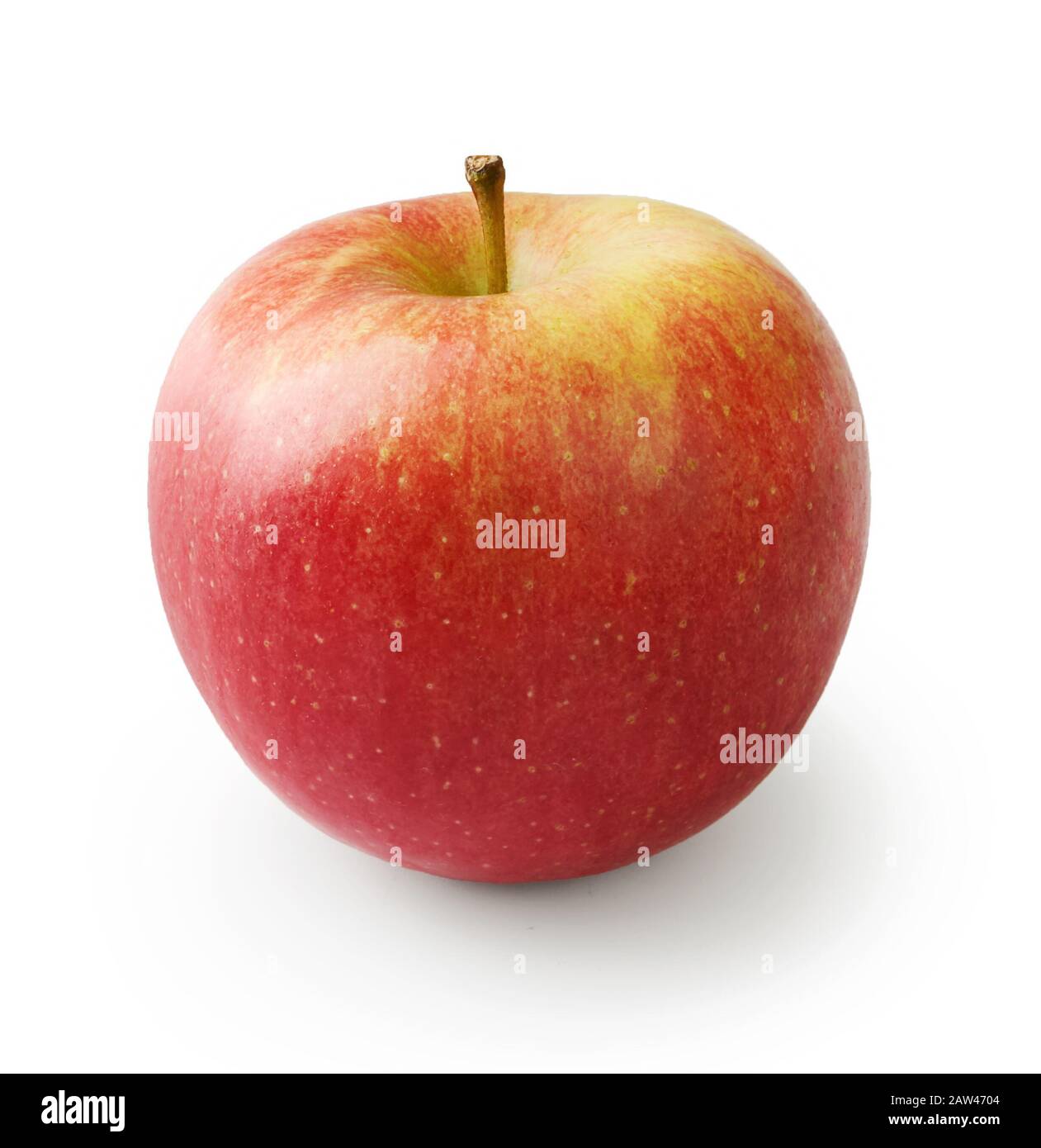 Yellow red apple isolated on white background. Fresh beutiful apple ...