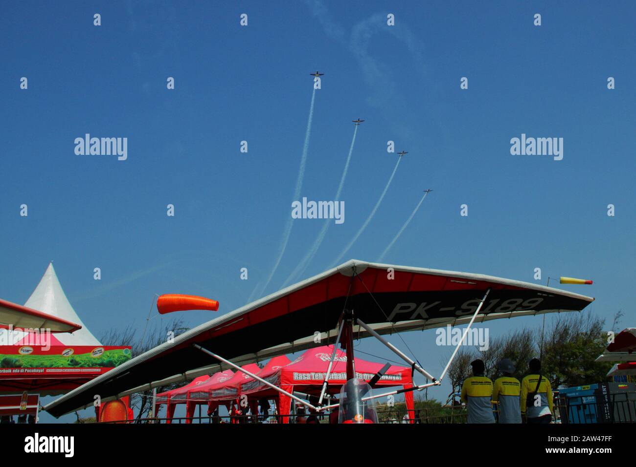 The Indonesian Air Force Jupiter aerobatic team (TNI-AU) conducted an ...