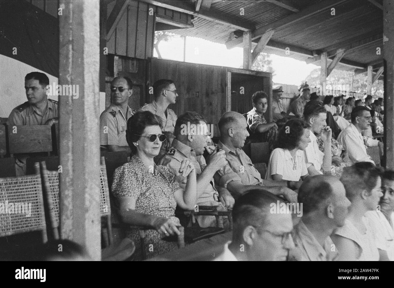 Audience stands Black and White Stock Photos & Images - Alamy