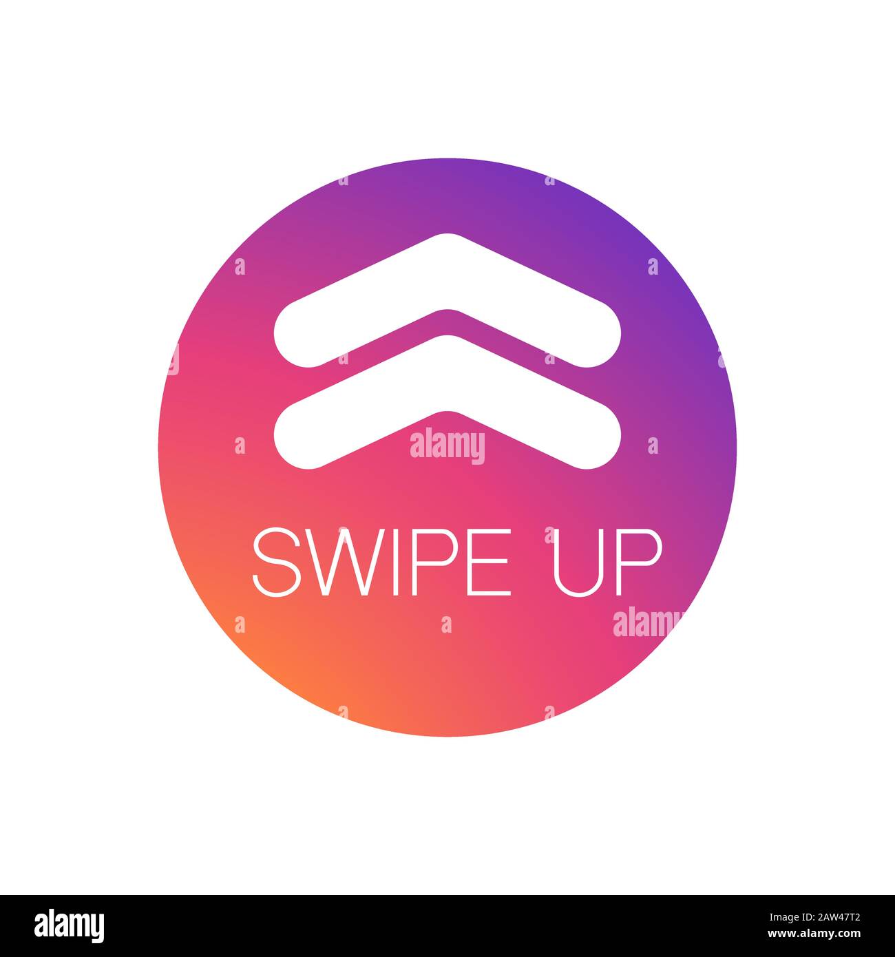 Swipe up, arrow up buttons colorful gradient. Text swipe up. Social media concept. Vector ...