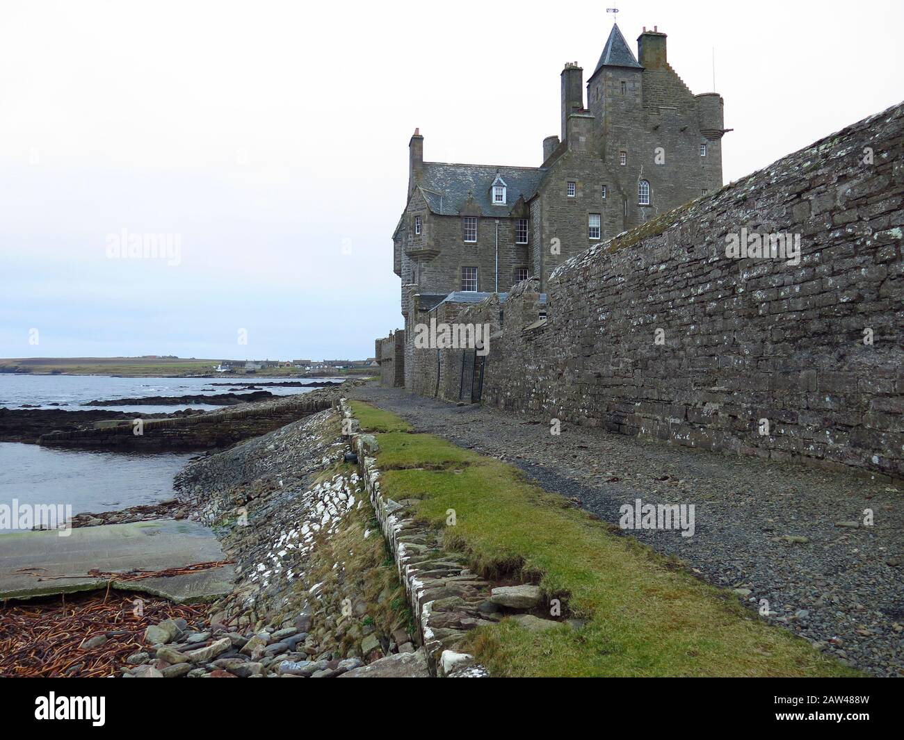 Ackergill Tower Wick Caithness Stock Photo - Alamy