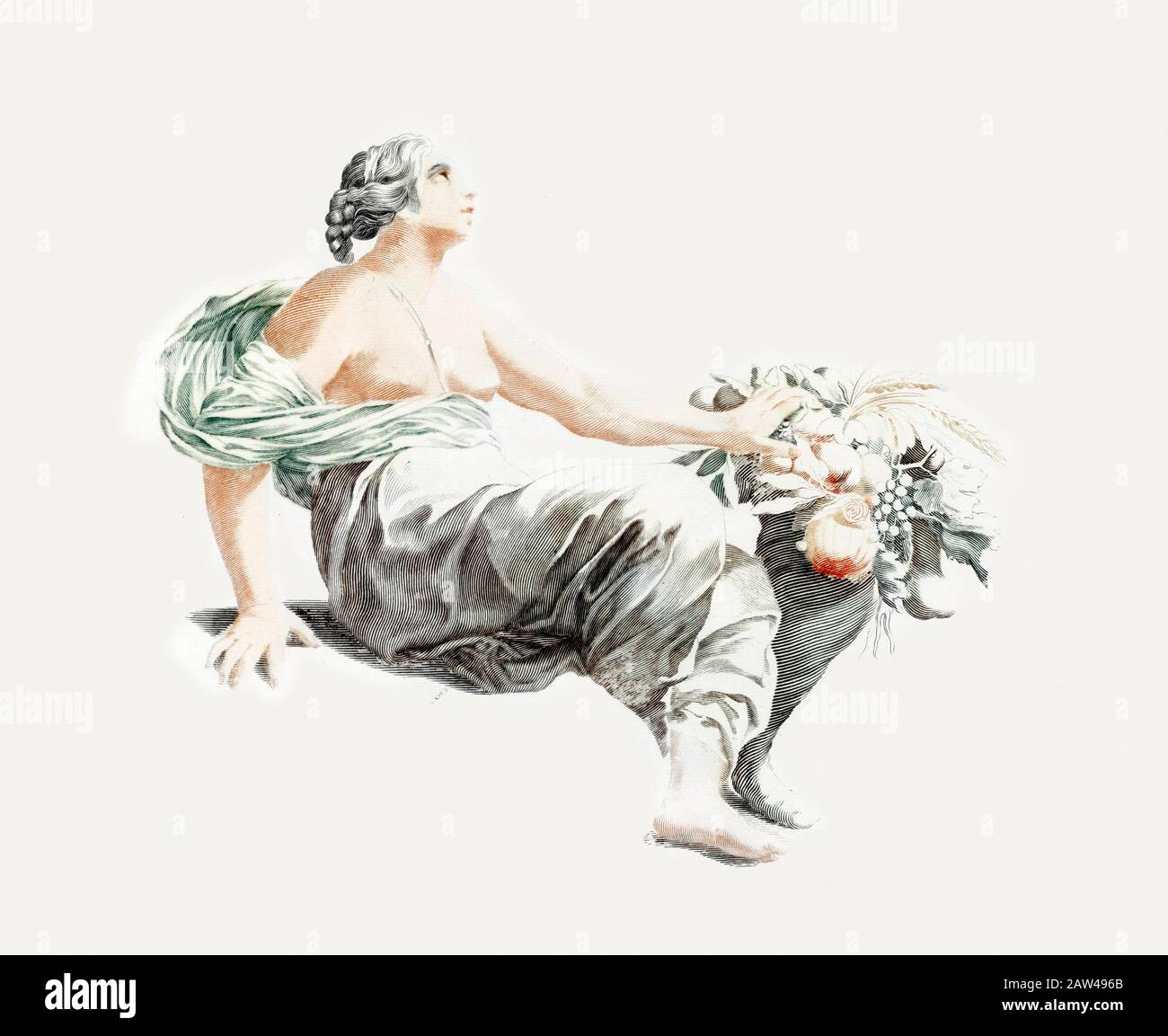 vintage greek or greco roman artwork illustration Stock Photo - Alamy