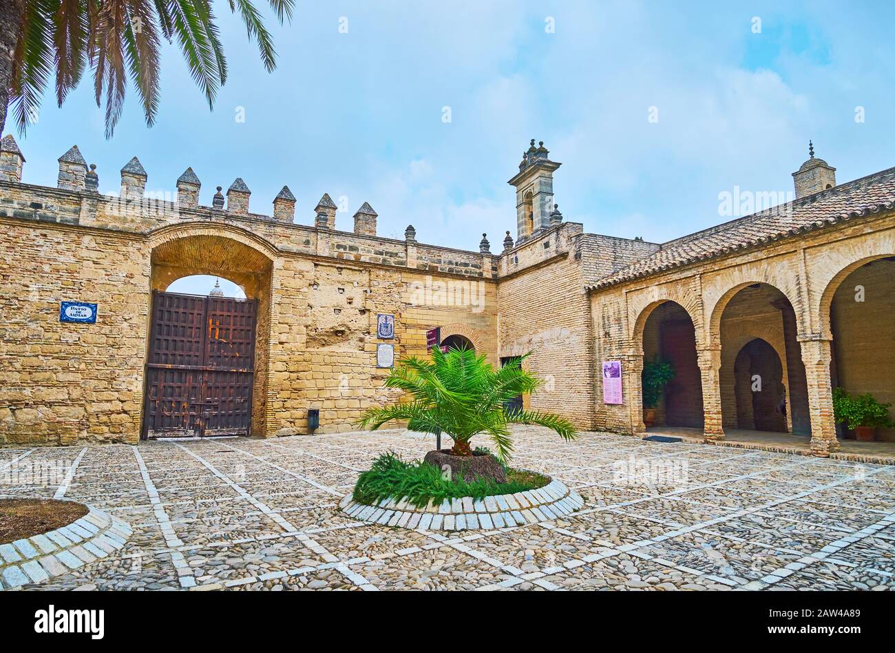 JEREZ, SPAIN - SEPTEMBER 20, 2019: Explore Parade Grounds of Alcazar ...