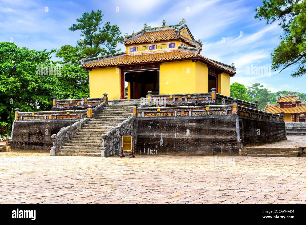 The Ming Mang Royal Tomb complex near Hue, Vietnam, Asia Stock Photo ...