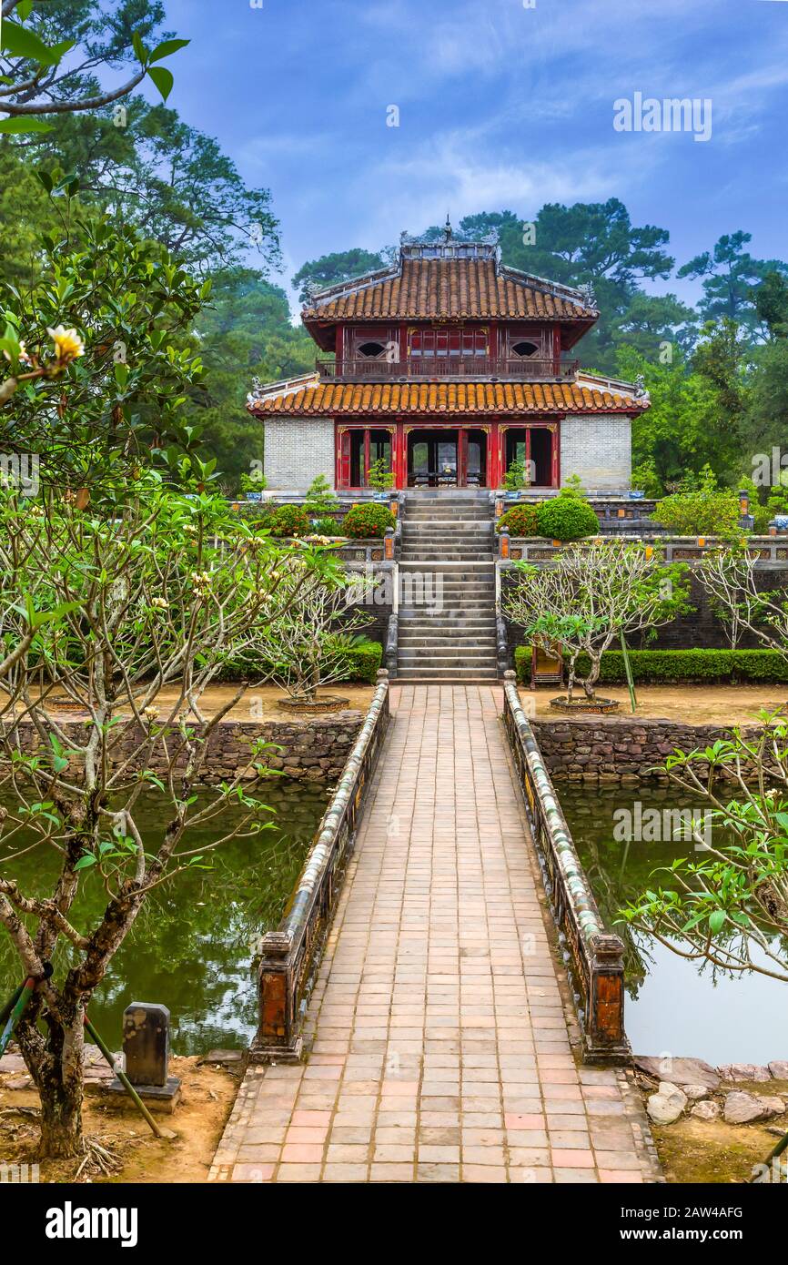 The Ming Mang Royal Tomb complex near Hue, Vietnam, Asia Stock Photo ...