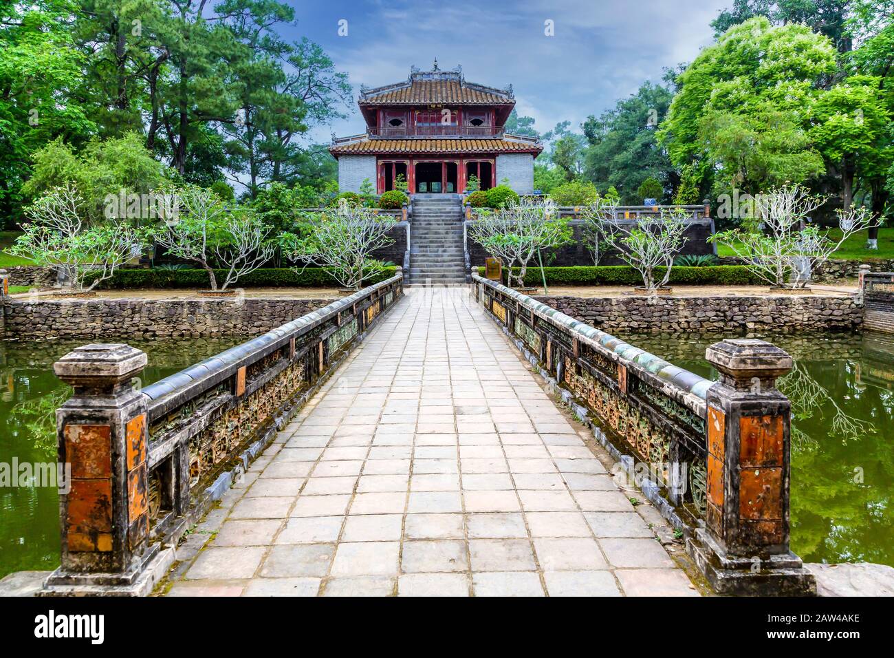 The Ming Mang Royal Tomb complex near Hue, Vietnam, Asia Stock Photo ...
