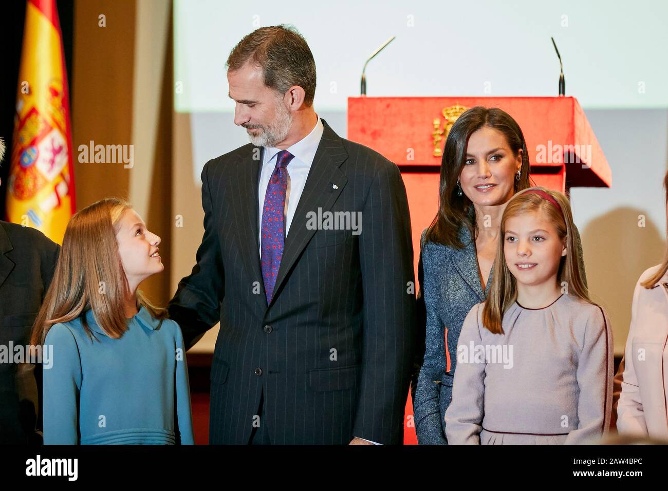 King Felipe VI of Spain, Queen Letizia of Spain, Princess Leonor of ...