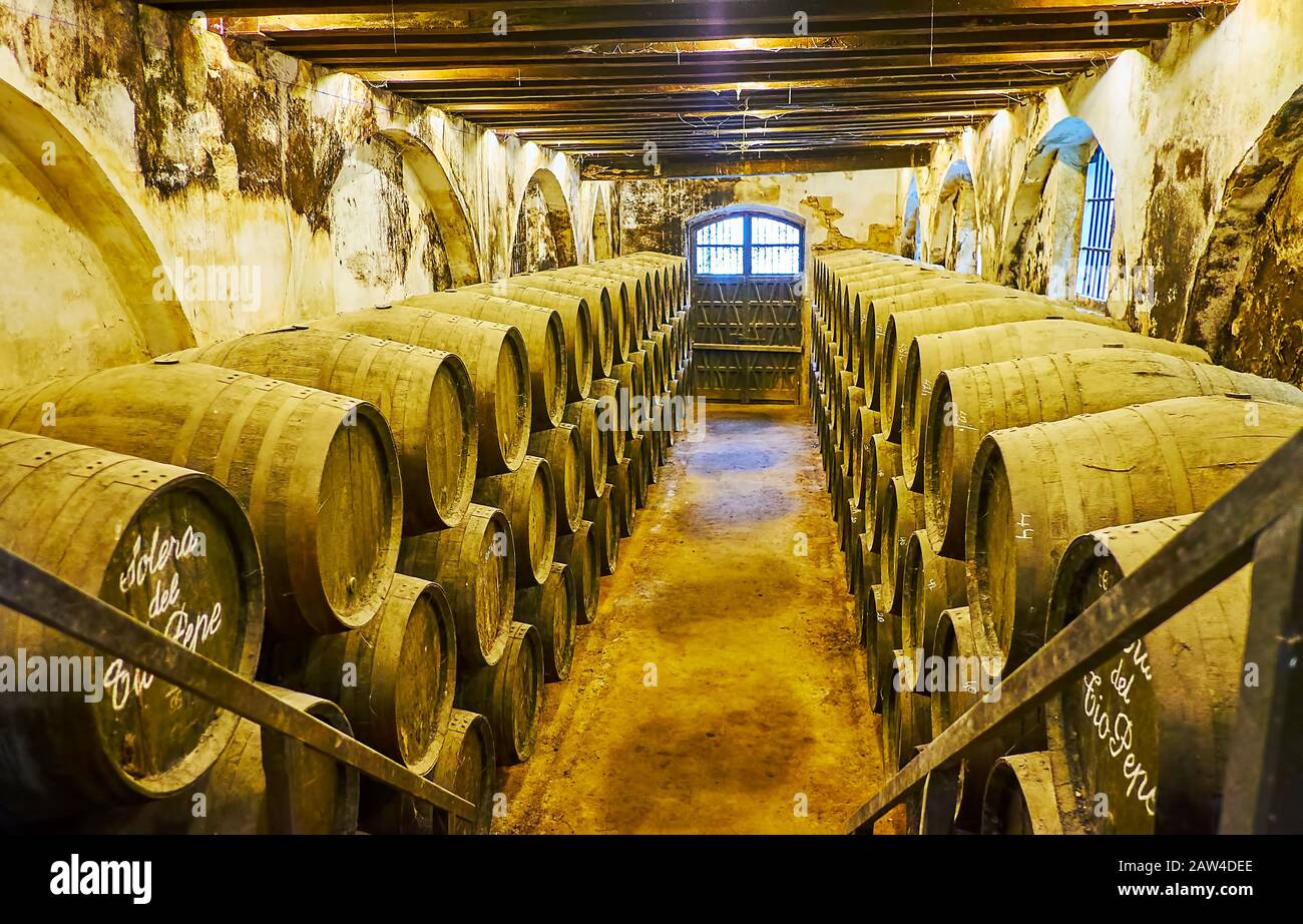 Jerez sherry cellar hi-res stock photography and images - Alamy
