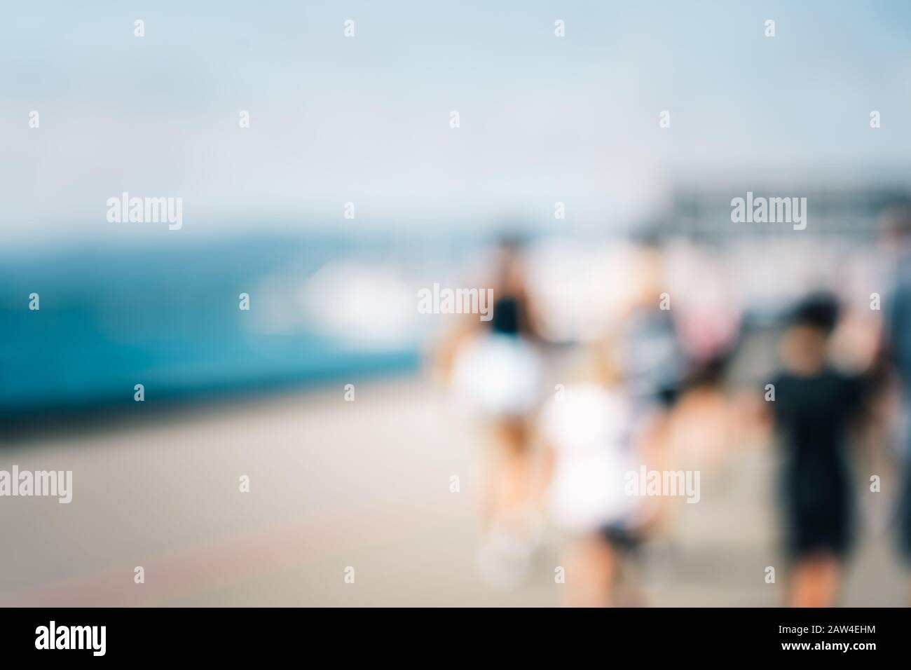 Blur image of Wellington City waterfront view in the capital of New ...