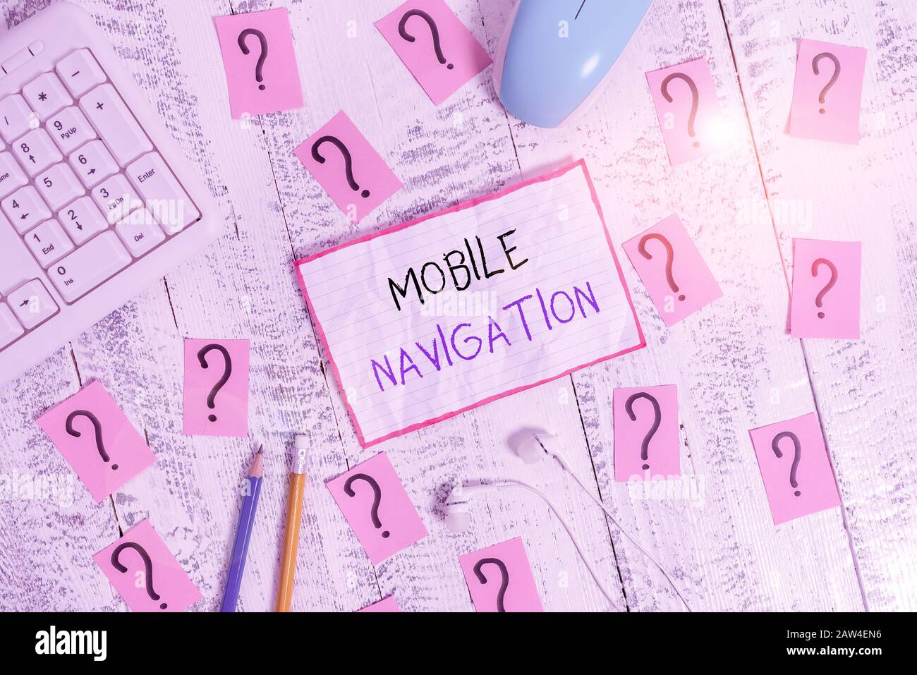 Handwriting text Mobile Navigation. Conceptual photo graphical user ...