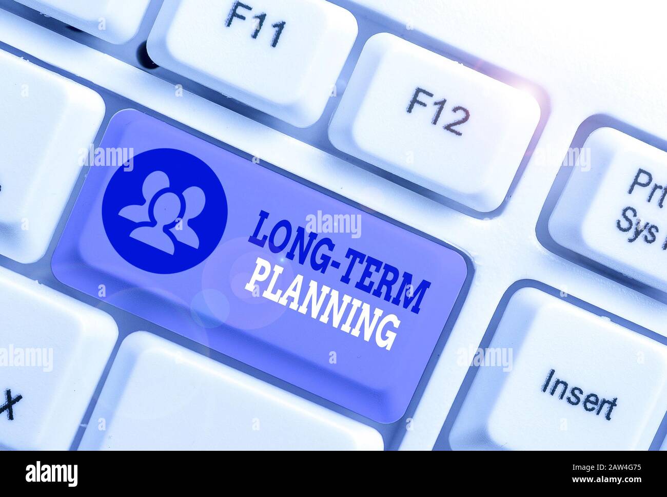 Text sign showing Long Term Planning. Business photo showcasing ...