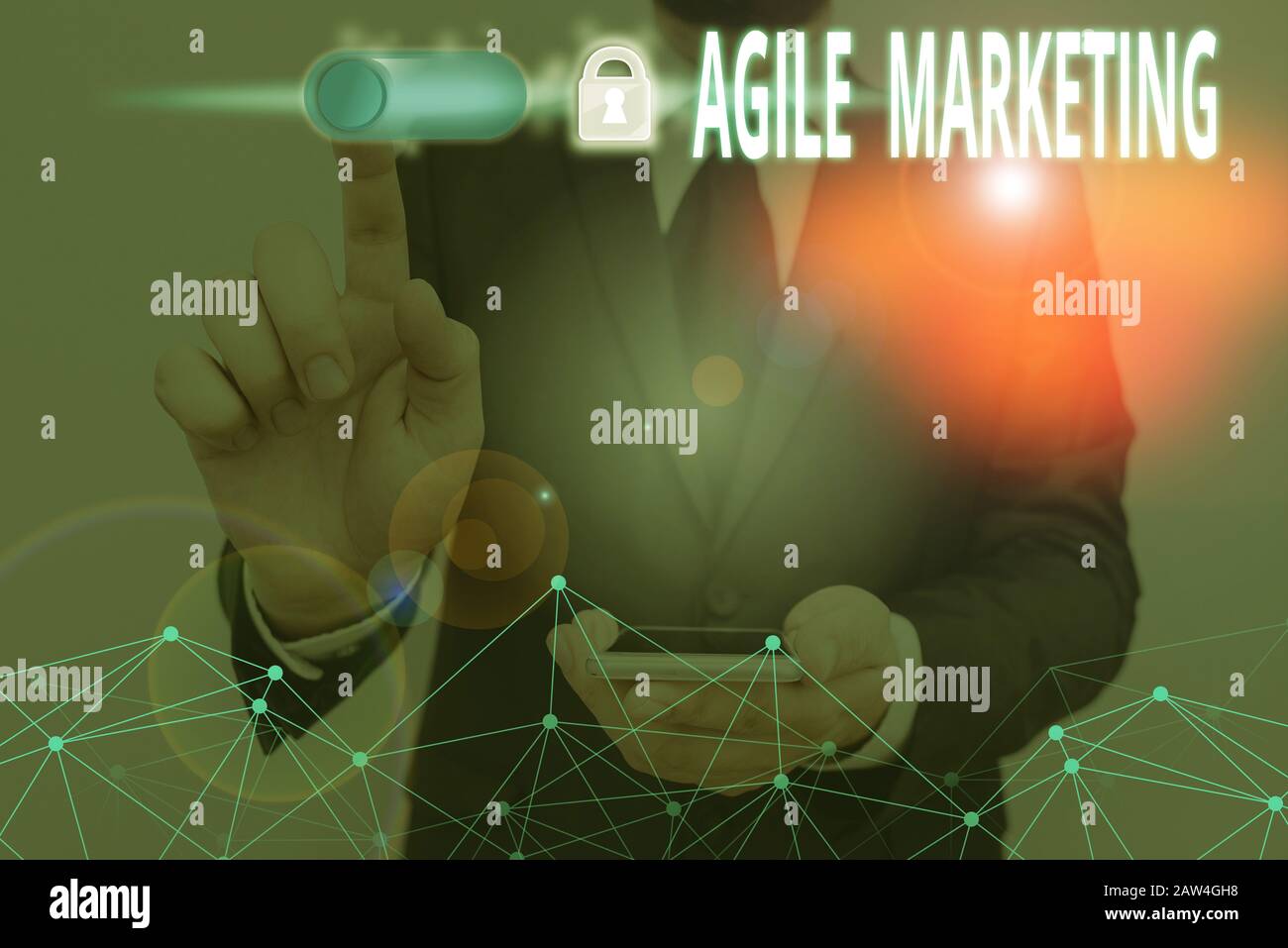 Text sign showing Agile Marketing. Business photo text focusing team ...