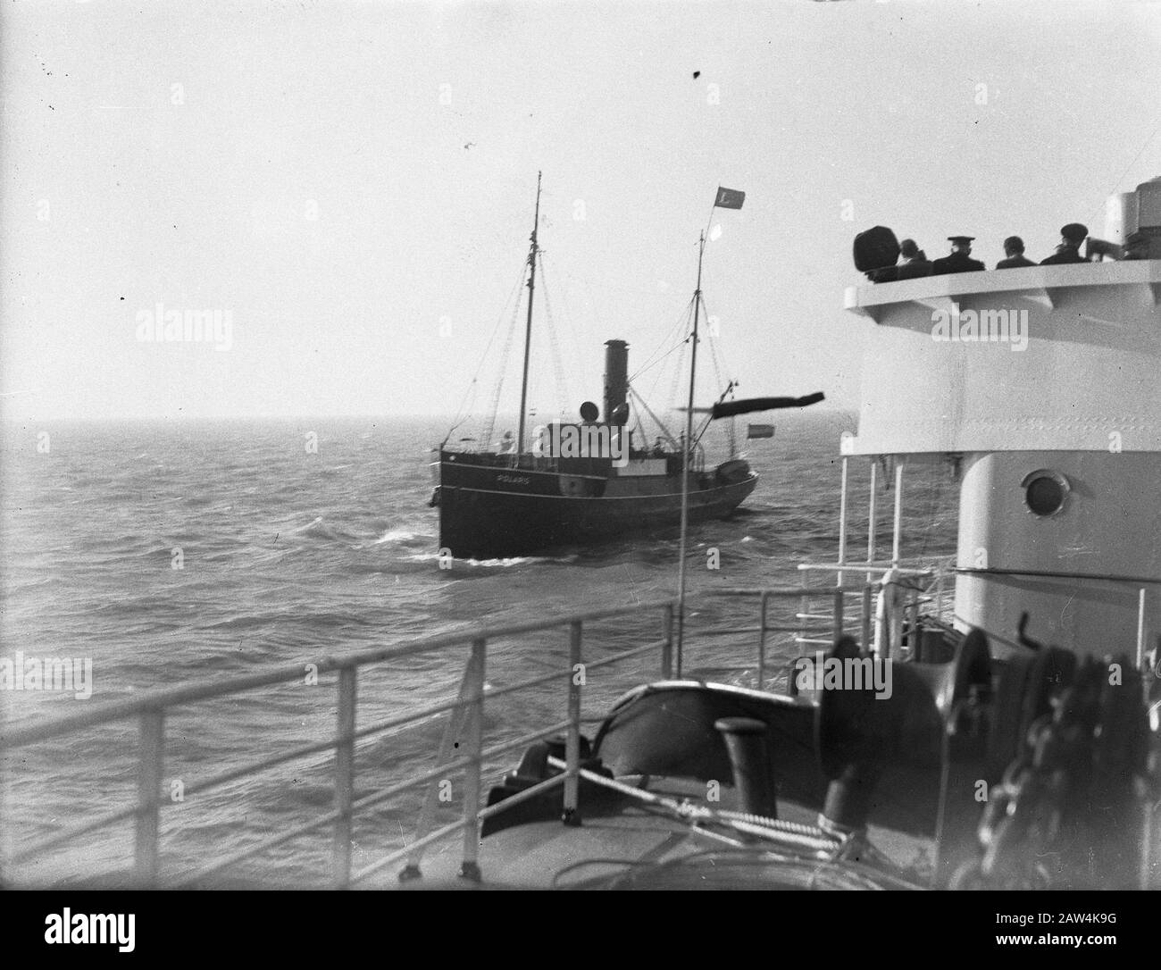 Trial and transfer of the steam pilot boat "Arcturus" during a tour of ...
