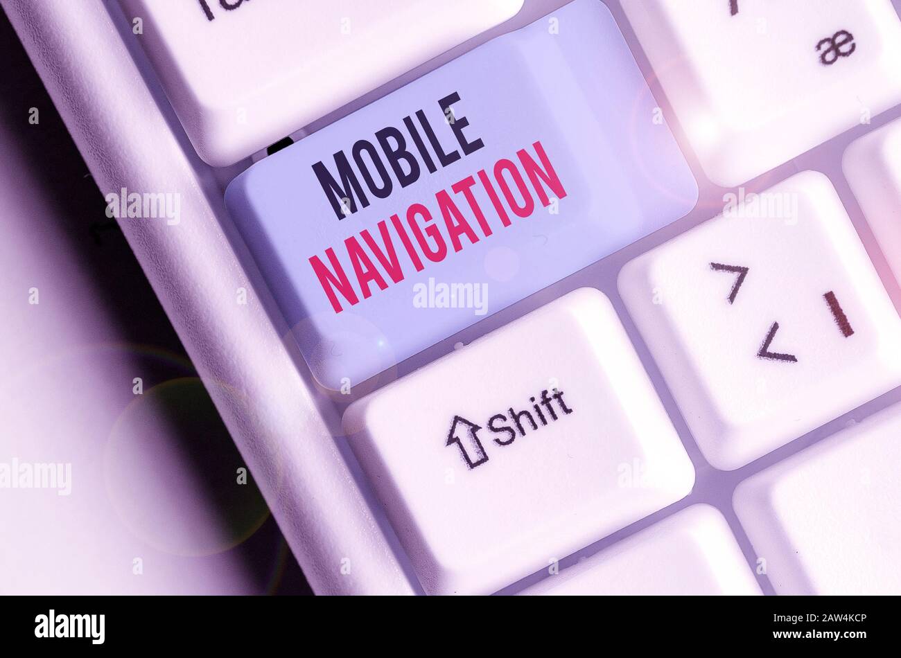 Word writing text Mobile Navigation. Business photo showcasing ...