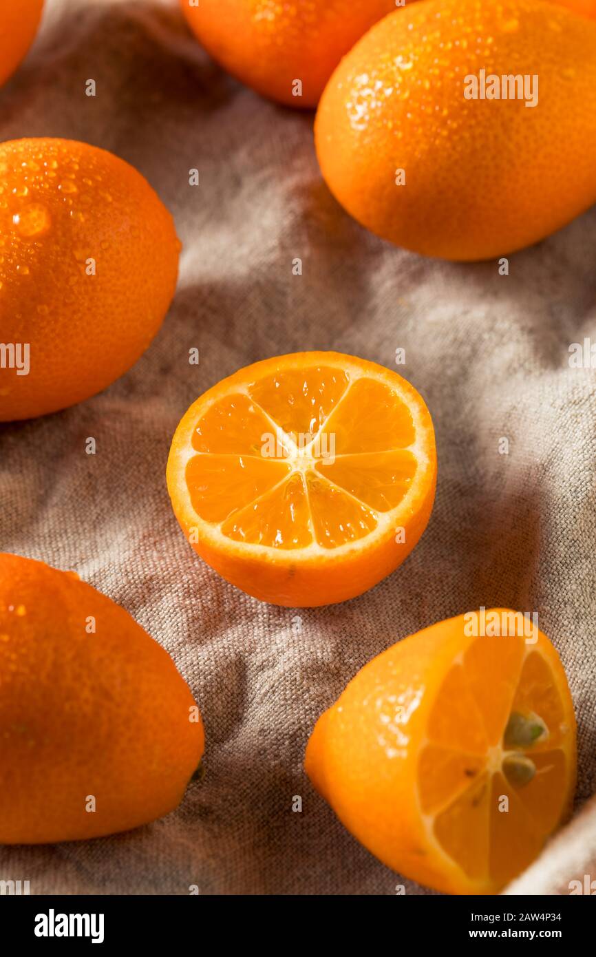 Raw Organic Orange Kumquat Mandarinquats Ready to Eat Stock Photo - Alamy