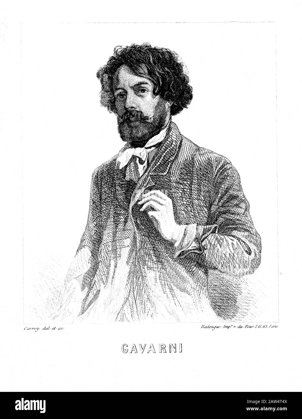 1850 ca , Paris , FRANCE : The french painter and illustrator PAUL ...