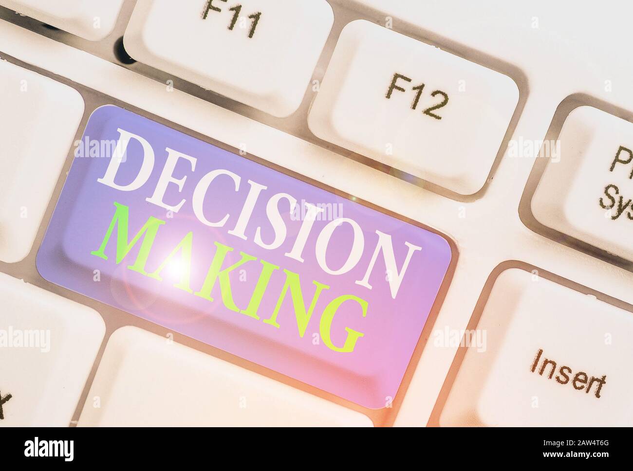 Conceptual hand writing showing Decision Making. Concept meaning ...