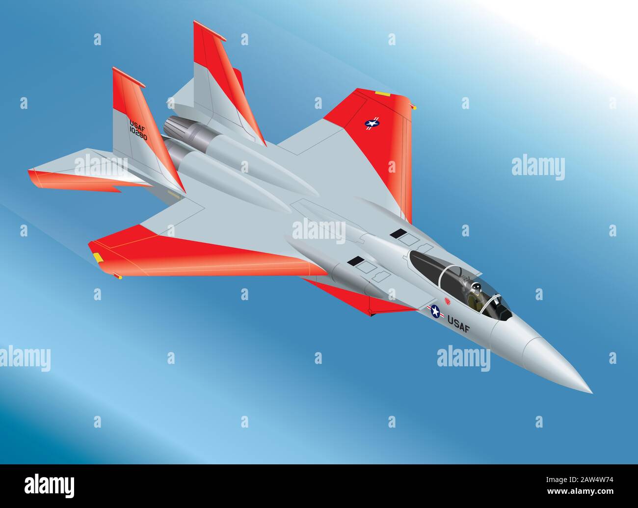 Cockpit f15 Stock Vector Images - Alamy