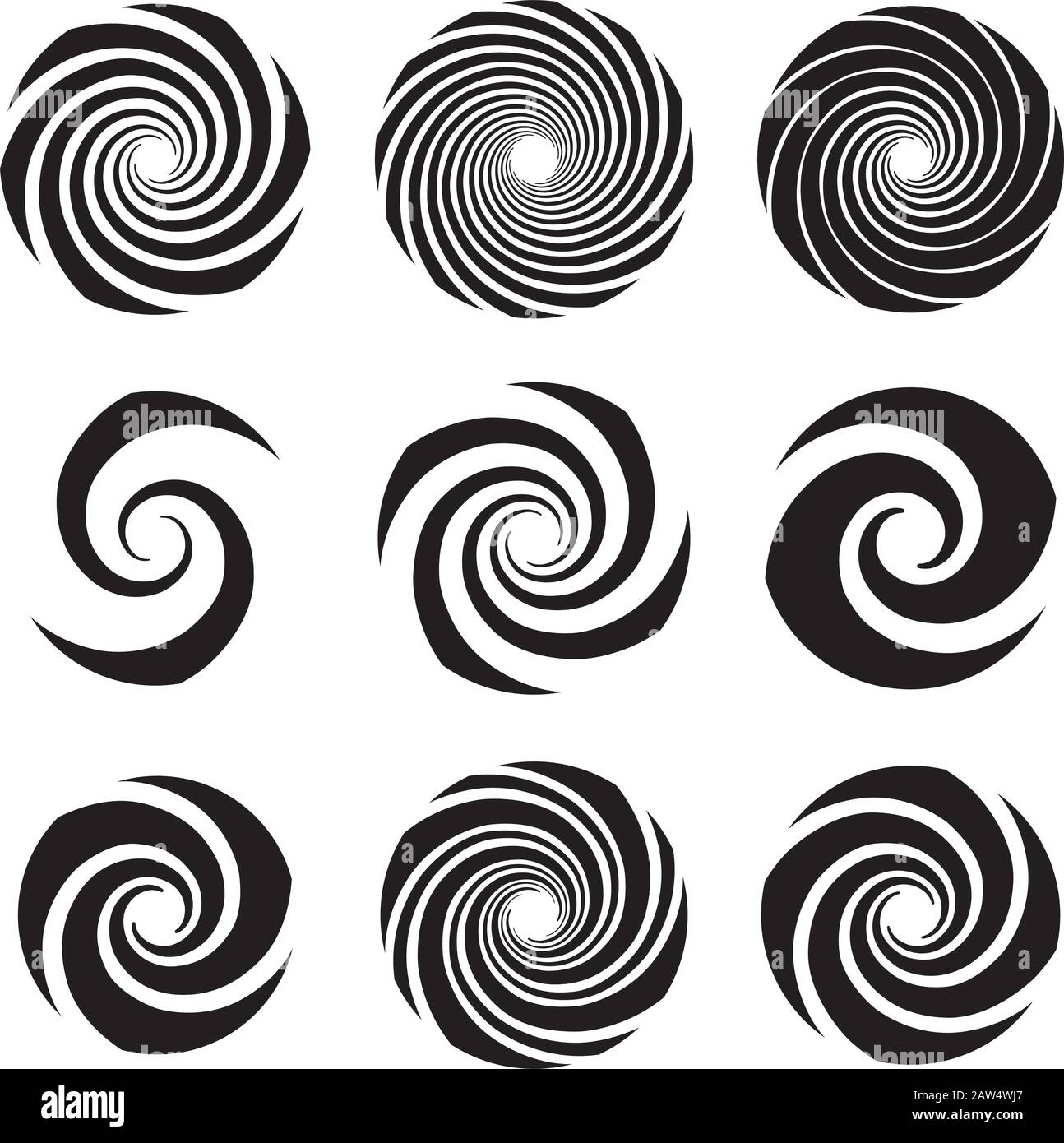 Collection of vector spirals Stock Vector Image & Art - Alamy
