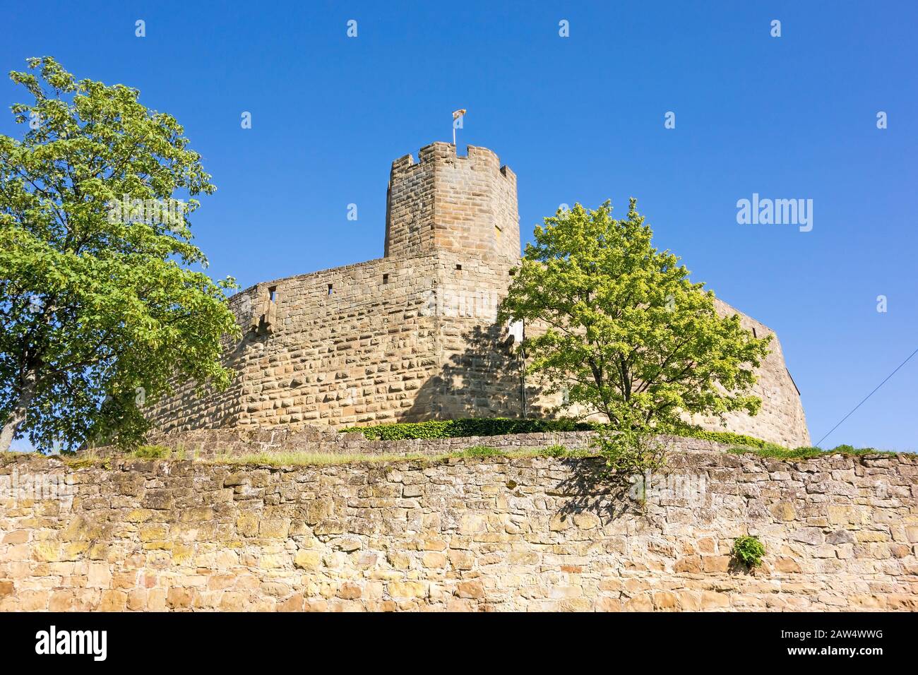 Castle Steinsberg, "The compass of the Kraichgau", near Sinsheim ...