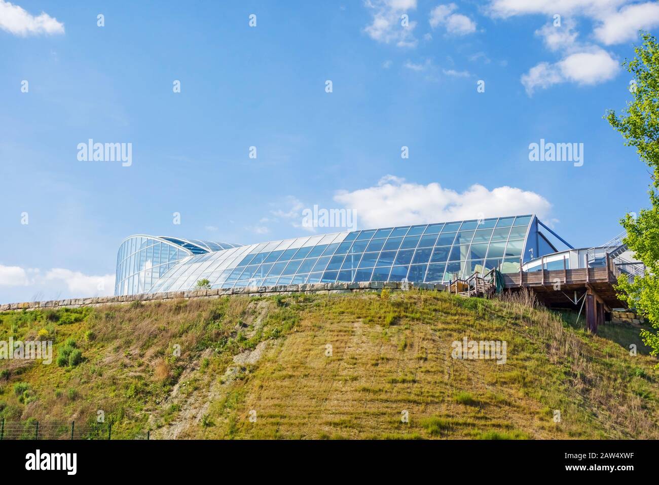 Sinsheim, Germany - May 4, 2014: Thermal bath Badewelt Sinsheim - with ...