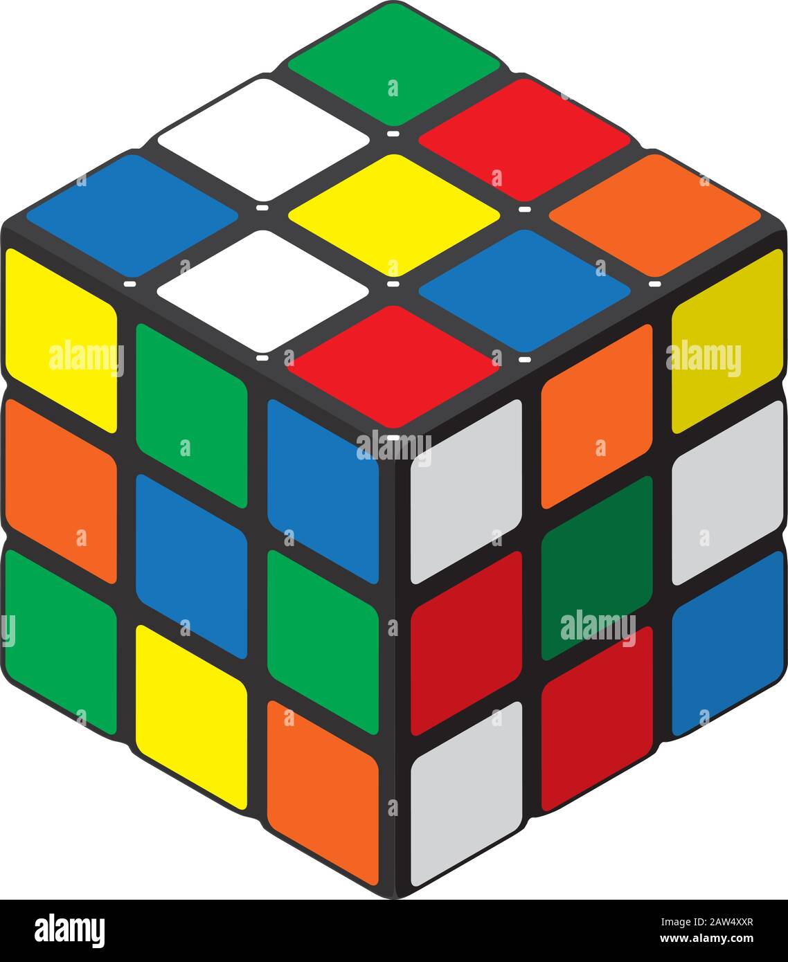Isometric Cube Puzzle Toy Stock Vector Image & Art - Alamy
