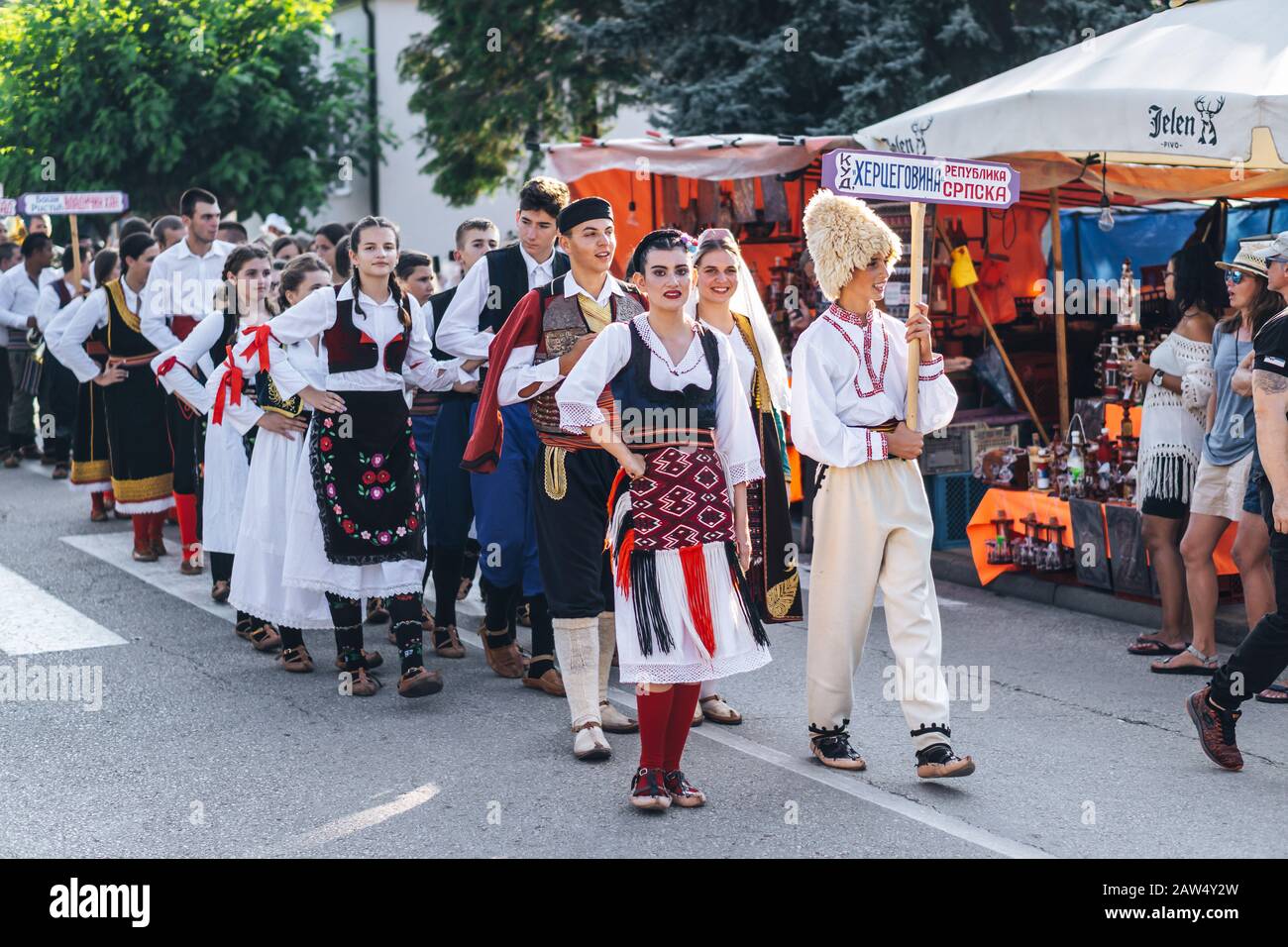 Trumpet Festival in Guca Serbia Stock Photo - Alamy