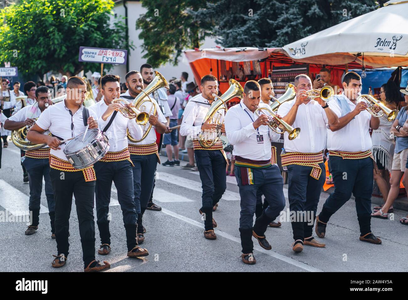 Trumpet Festival in Guca Serbia Stock Photo - Alamy