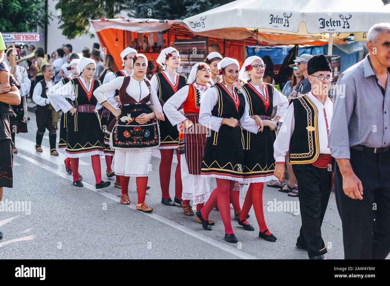 Trumpet Festival in Guca Serbia Stock Photo - Alamy