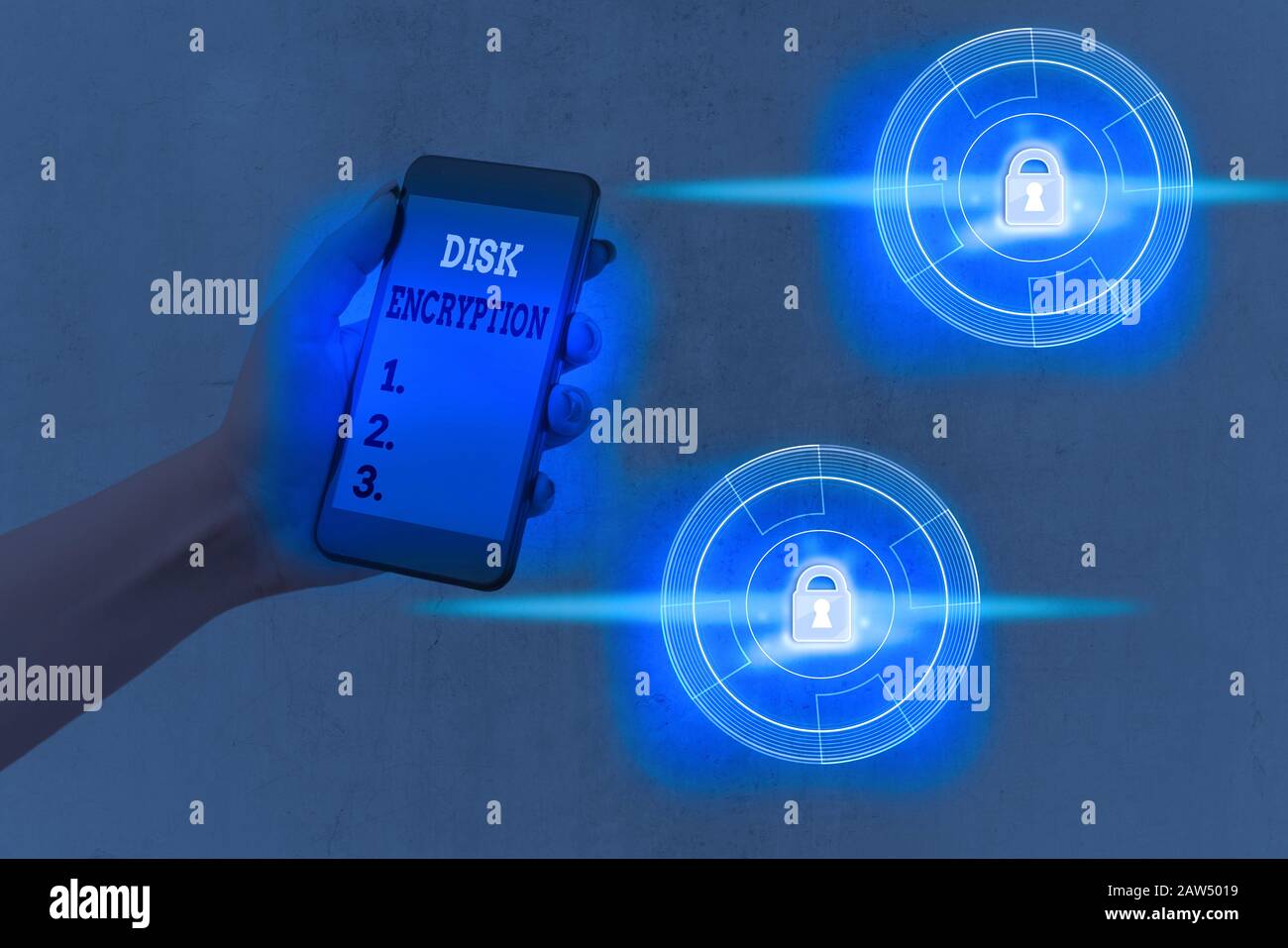 Writing note showing Disk Encryption. Business concept for the security mechanism used to ...