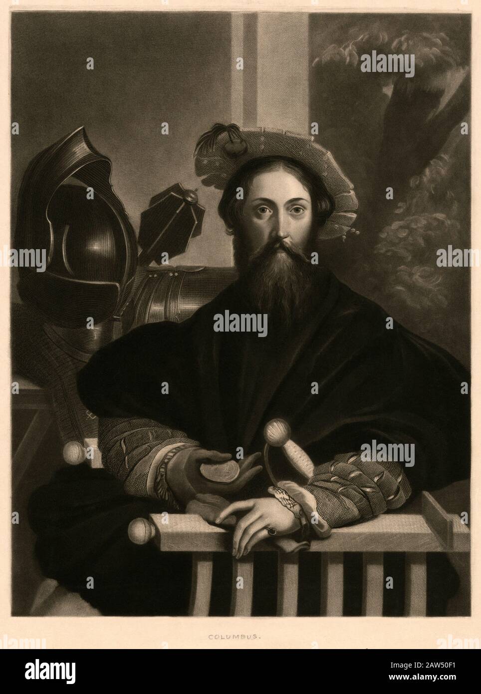 1839 , LONDON , GREAT BRITAIN : The italian explorer CHRISTOPHER ...