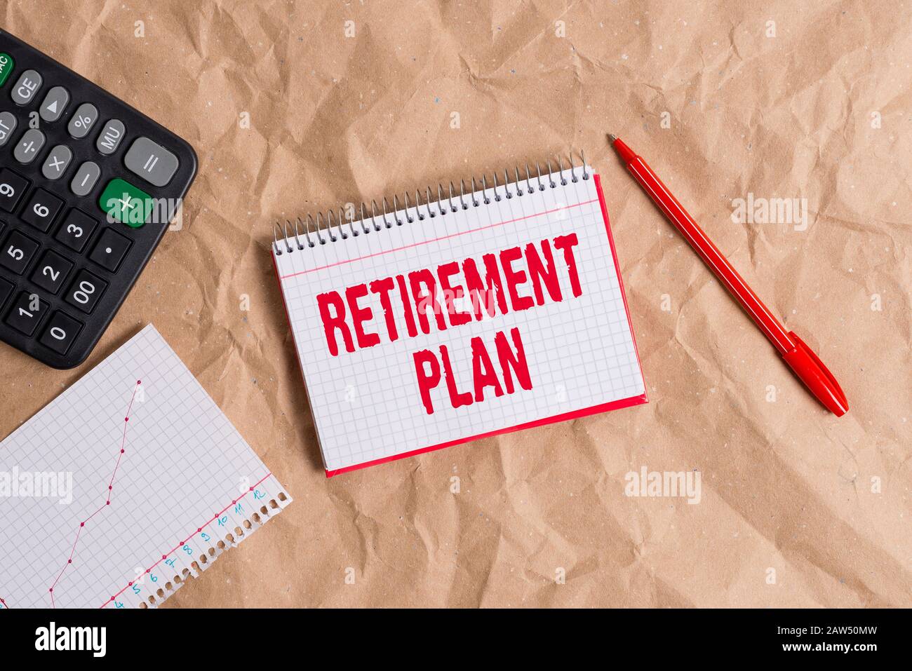 Handwriting text writing Retirement Plan. Conceptual photo plan for ...