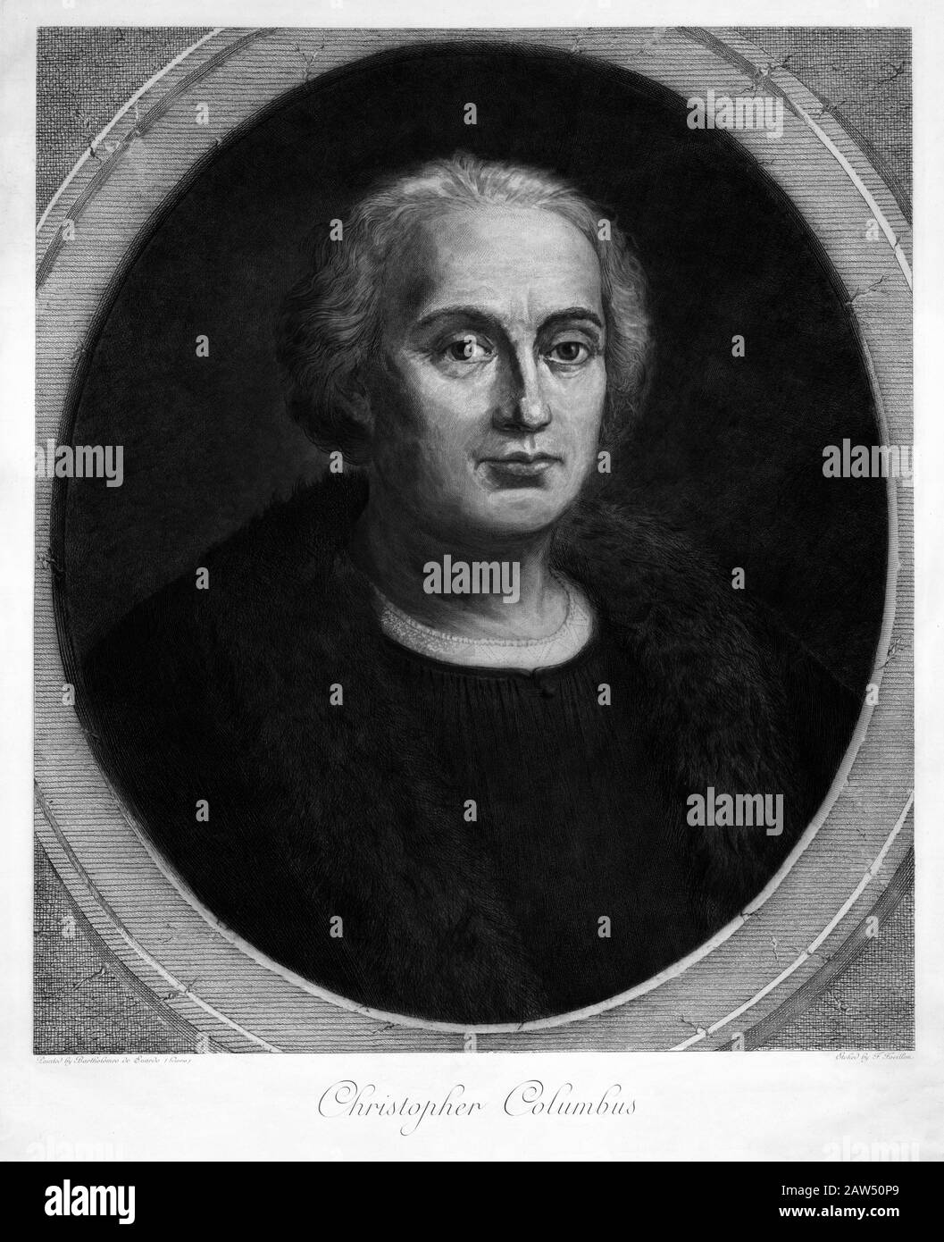 Cristoforo colombo painting Black and White Stock Photos & Images - Alamy