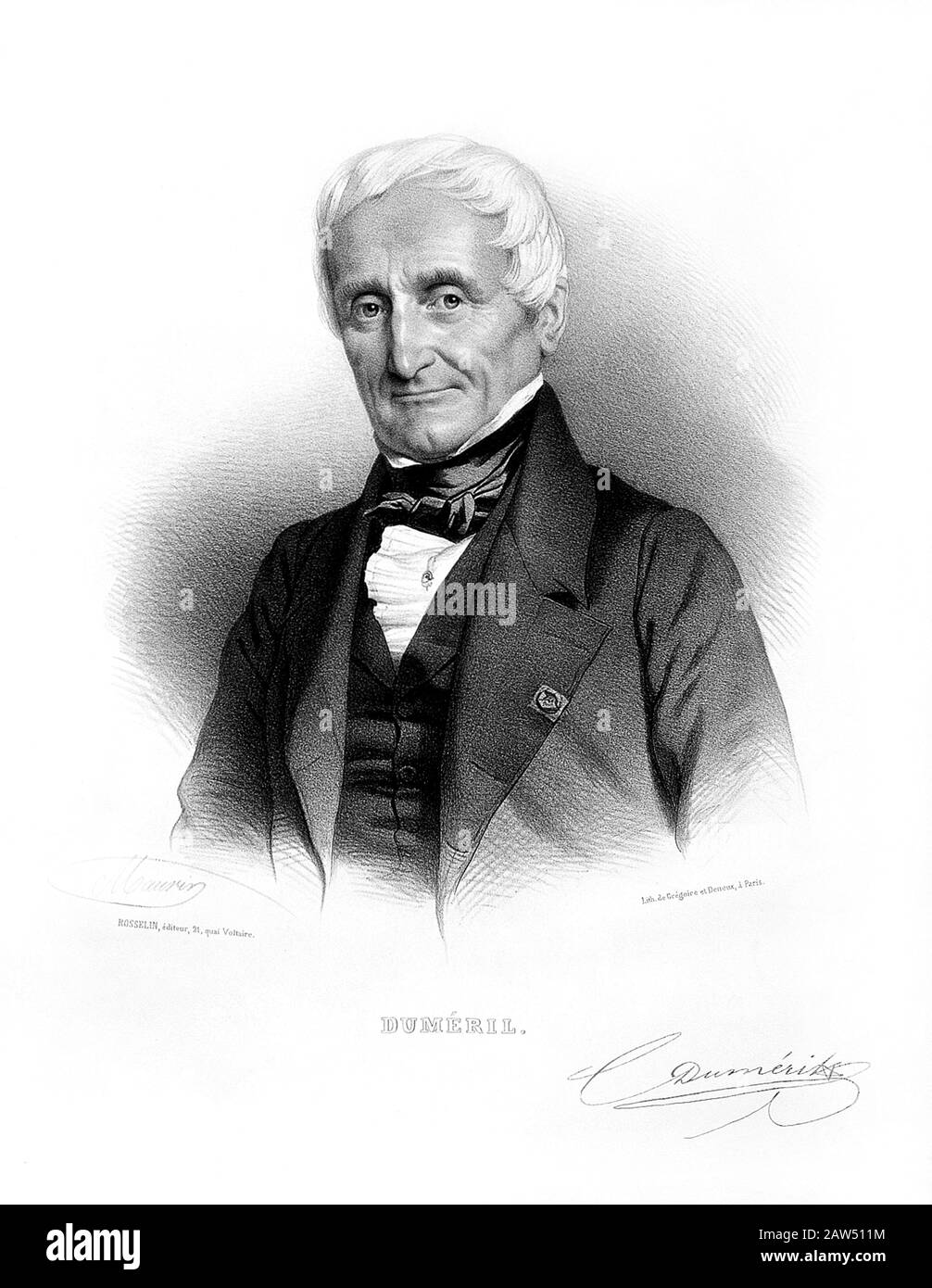 1860 ca , FRANCE : The french zoologist André Marie Constant DUMERIL ...