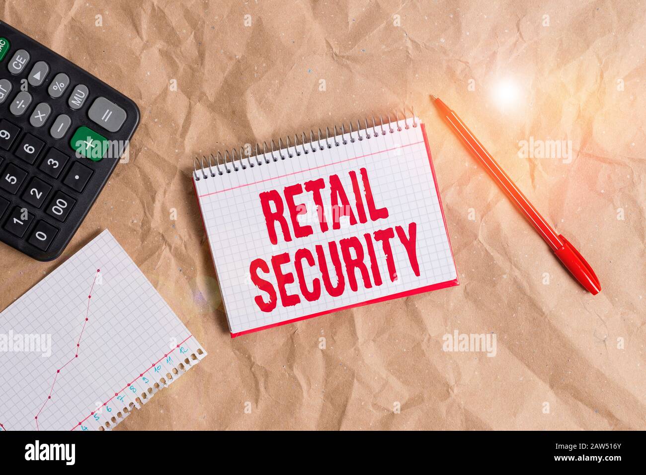 Handwriting text writing Retail Security. Conceptual photo process ...