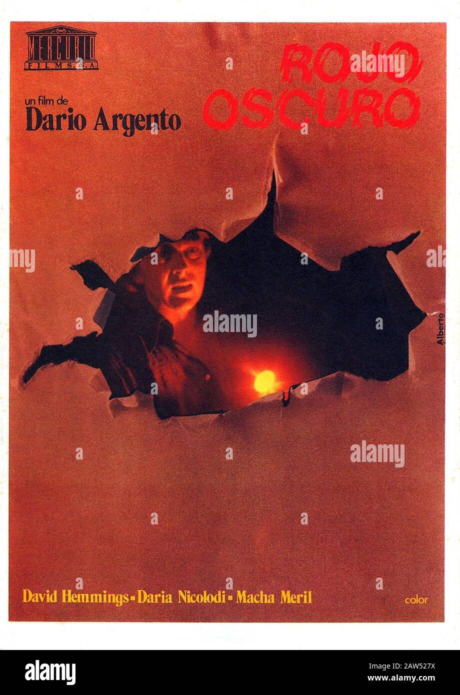 1975 , ITALY : The SPANISH poster advertising for the movie PROFONDO ...