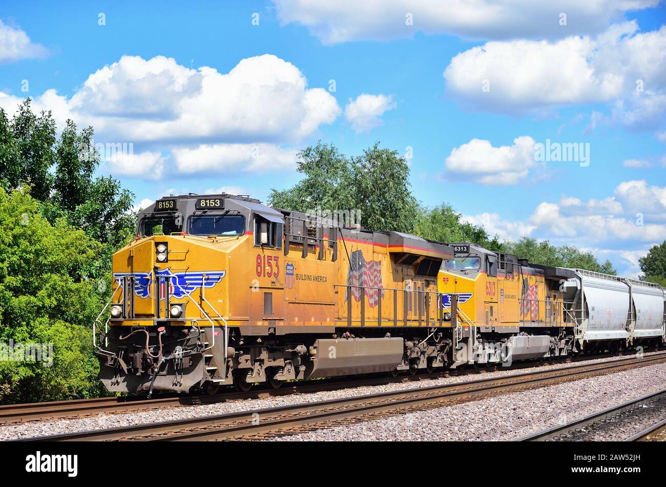 American freight train hi-res stock photography and images - Alamy