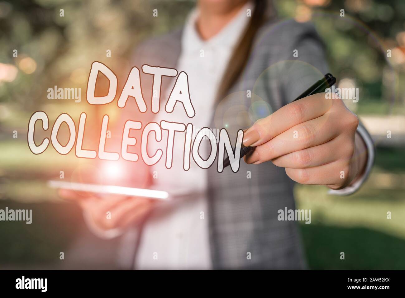 Conceptual hand writing showing Data Collection. Concept meaning ...