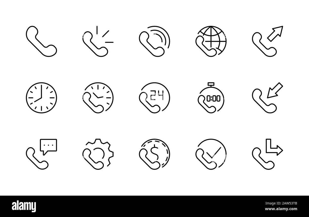 Calls missed Stock Vector Images - Alamy