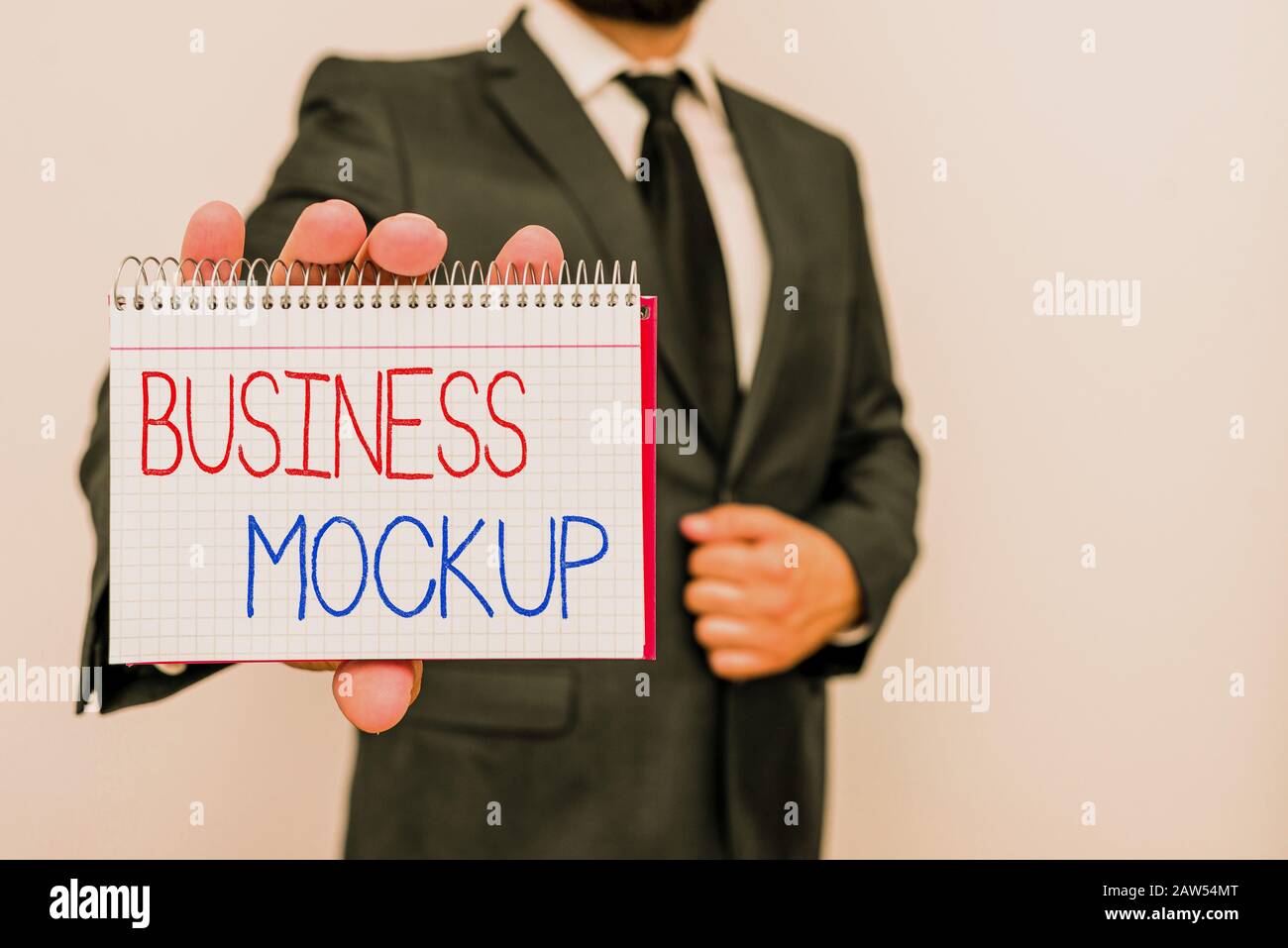 Conceptual hand writing showing Business Mockup. Concept meaning scale ...