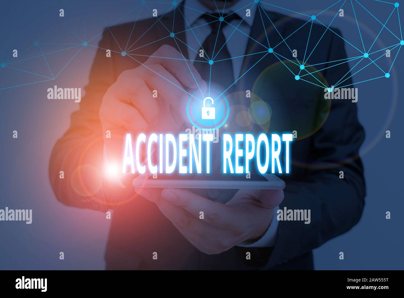 Handwriting text writing Accident Report. Conceptual photo formal ...