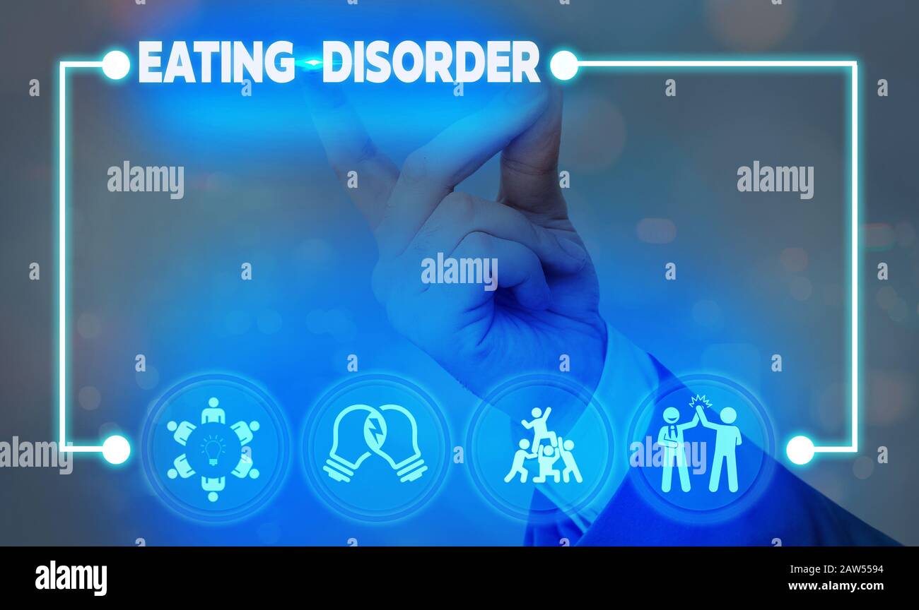Handwriting text writing Eating Disorder. Conceptual photo illnesses ...