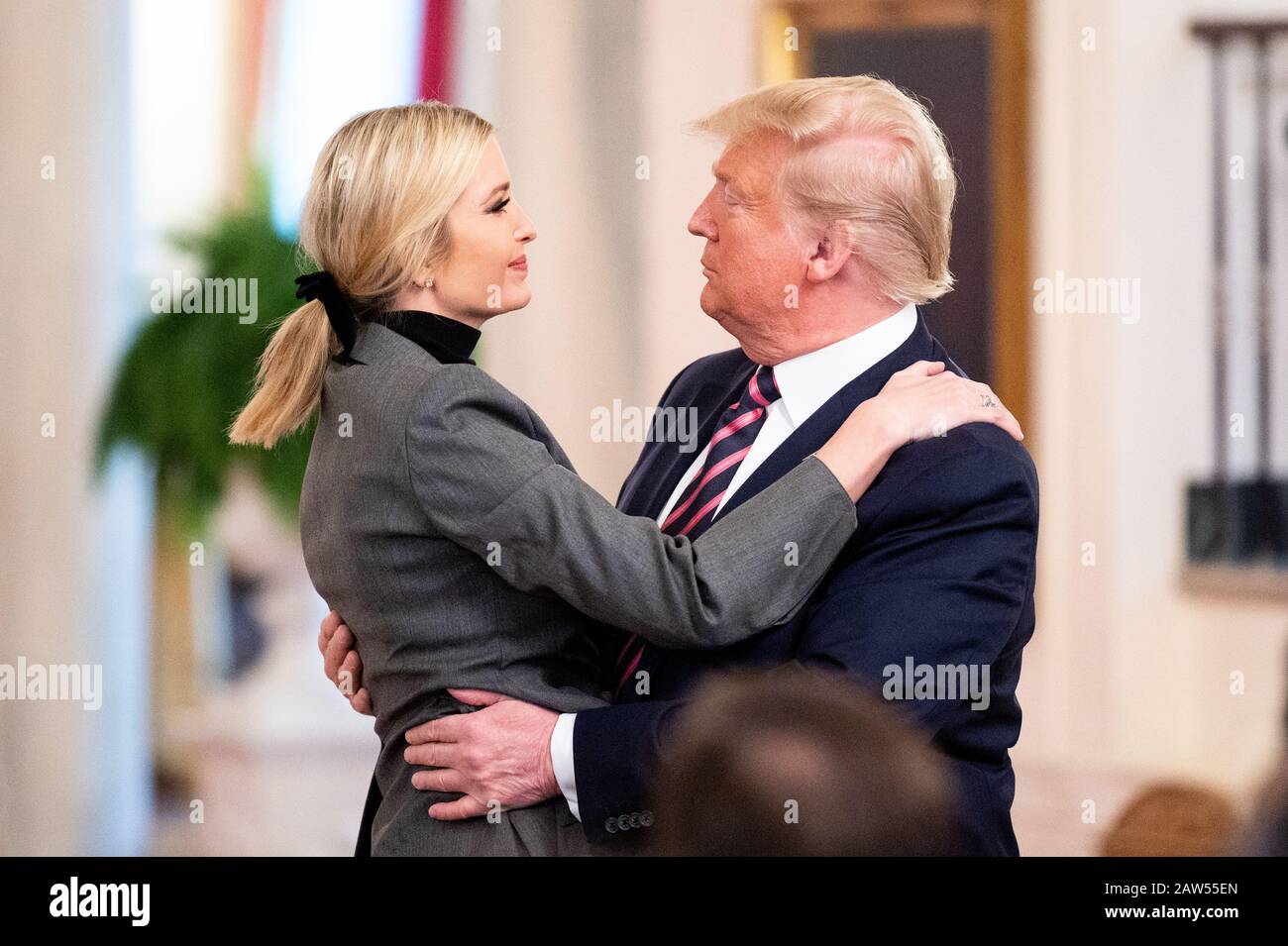 President Donald Trump and Ivanka Trump attend a press conference in ...