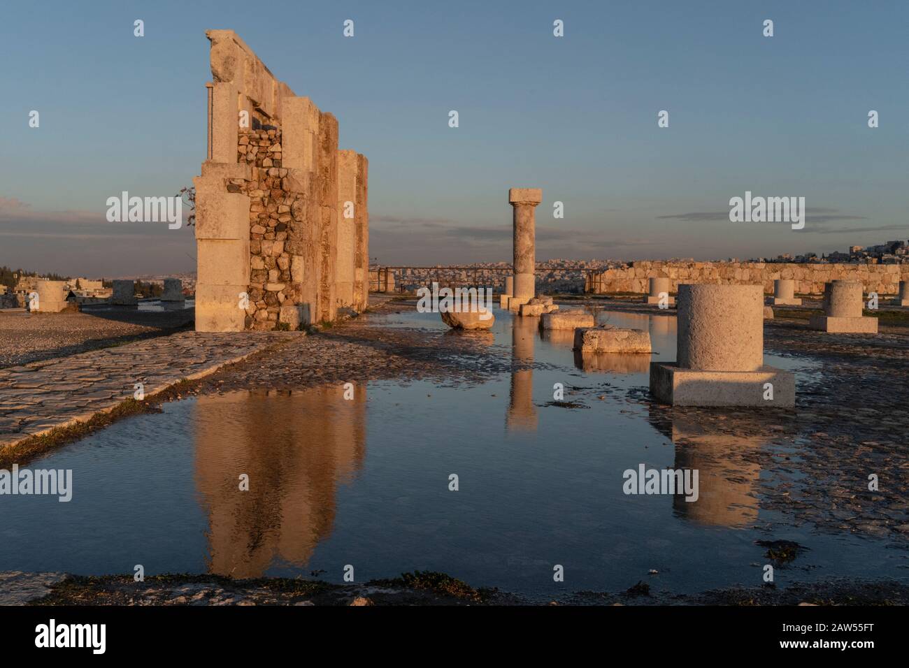 Roman Citadel in Amman Stock Photo - Alamy