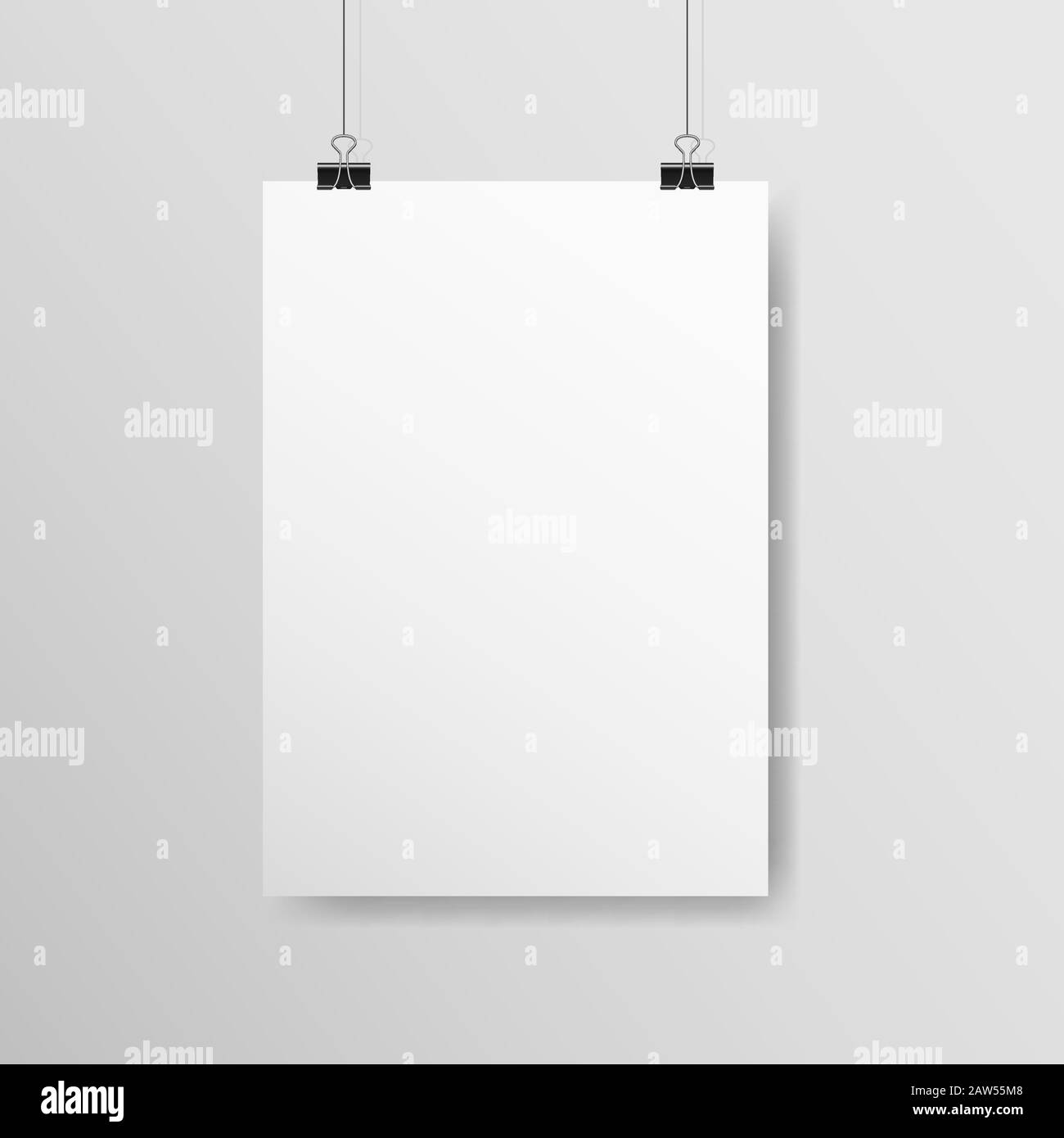 Vector a4 mockup isolated Black and White Stock Photos & Images - Alamy