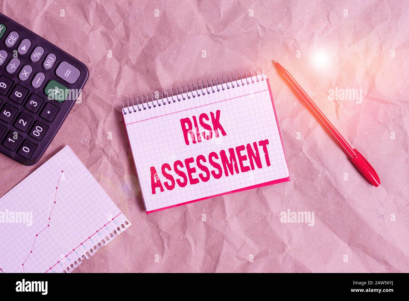 Handwriting text writing Risk Assessment. Conceptual photo estimation ...